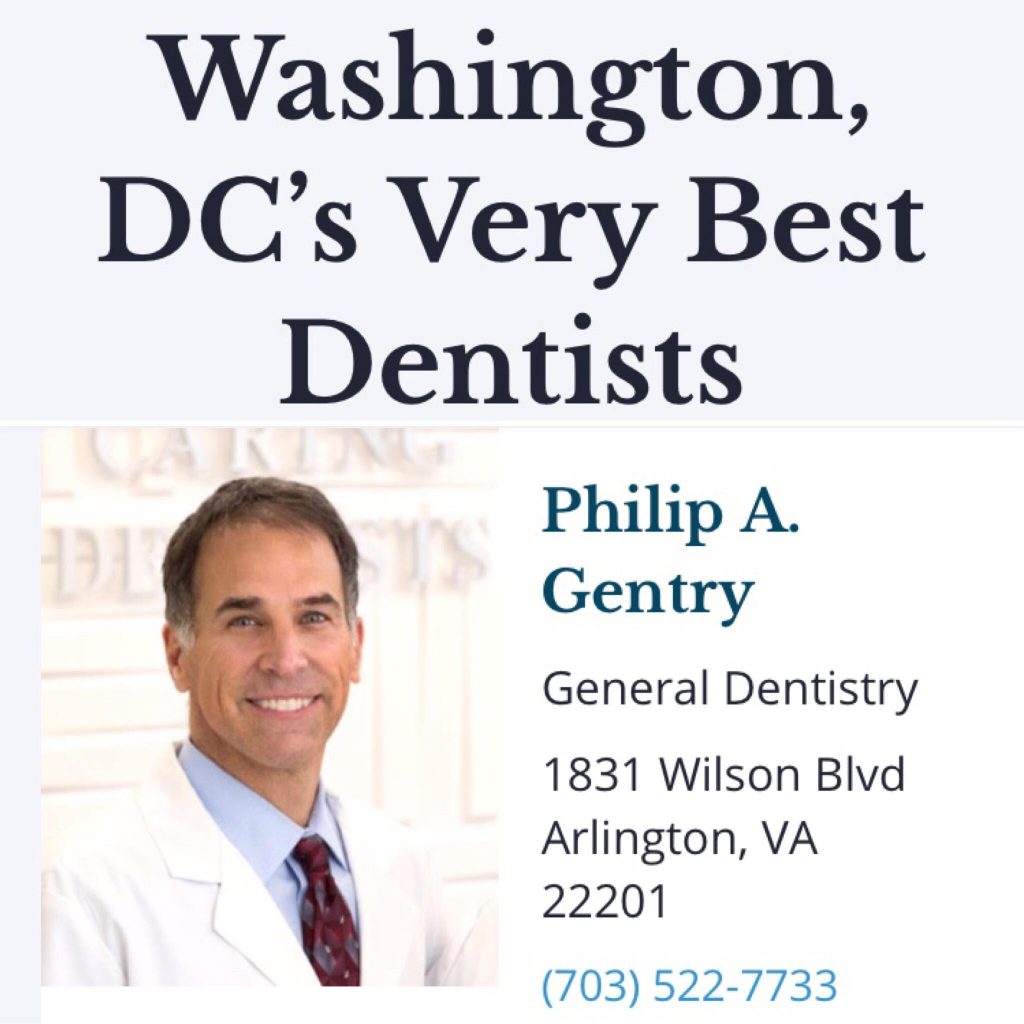 top dentist- washingtonian magazine | Dr. Gentry